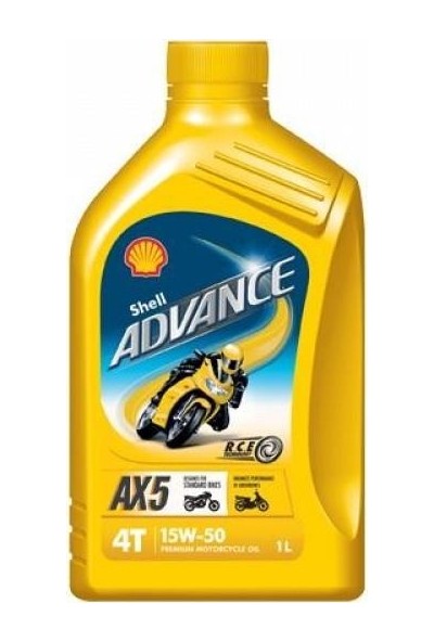 Shell Advance Ax5 4T 15W-50 1 lt Motor Yağı Shell Advance Ax5 4T 15W-50 1 lt Motor Yağı