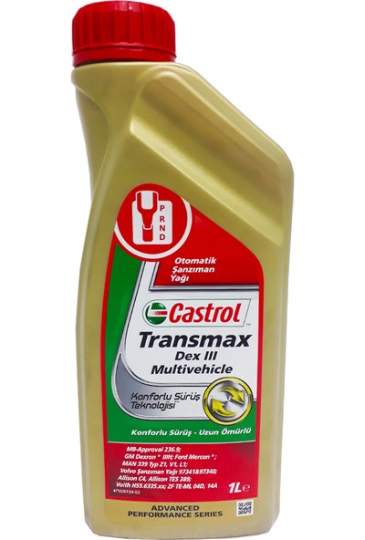 Castrol ATF Transmax Dex III Multivehicle Şanzıman Yağı 1 lt Castrol ATF Transmax Dex III Multivehicle Şanzıman Yağı 1 lt