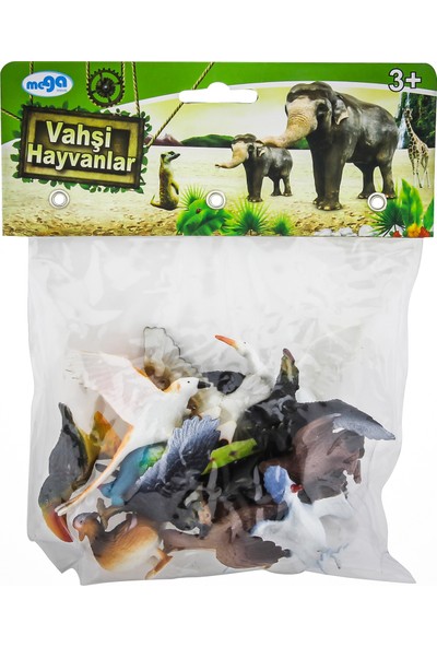 Mega Oyuncak Poşetli Hayvan - Vahşi Hayvanlar 2 Mega Oyuncak Poşetli Hayvan - Vahşi Hayvanlar 2