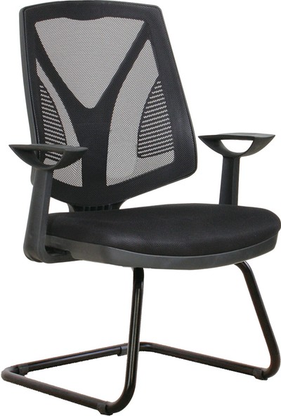 Uzay Ofis Bello Bekleme Koltuğu - U- Ayak - Siyah