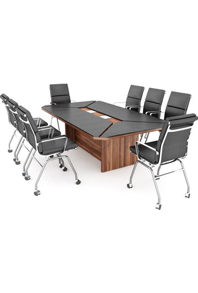 Uzay Ofis Lares Toplantı Masası - Sandık-Siyah
