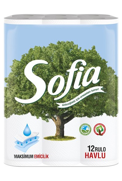 Sofia Mutfak Kağıt Havlusu 12'Li