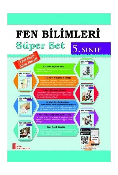Ata 5. Sınıf Fen Bilimleri Süper Set-Yeni Nesil Soru Ilaveli