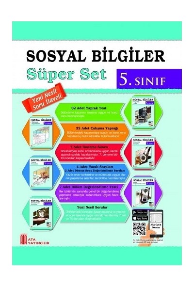Ata 5. Sınıf Sosyal Bilgiler Süper Set-Yeni Nesil Soru Ilaveli