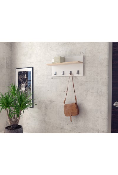 PlatinReyon Portmanto Askılığı Raflı Askılık Antre Mobilyası Meşe Raf PlatinReyon Portmanto Askılığı Raflı Askılık Antre Mobilyası Meşe Raf