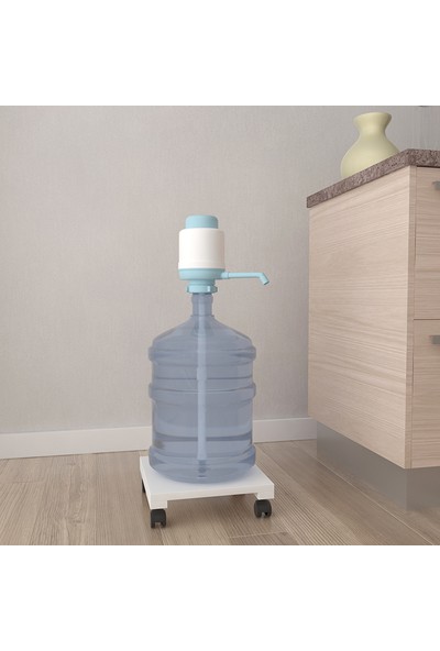 PlatinReyon Tekerlekli Damacana Altlığı Tüp Altlığı Saksılık Sunta Lam