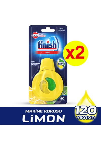 Finish Bulaşık Makinesi Kokusu Limon 2'li Paket