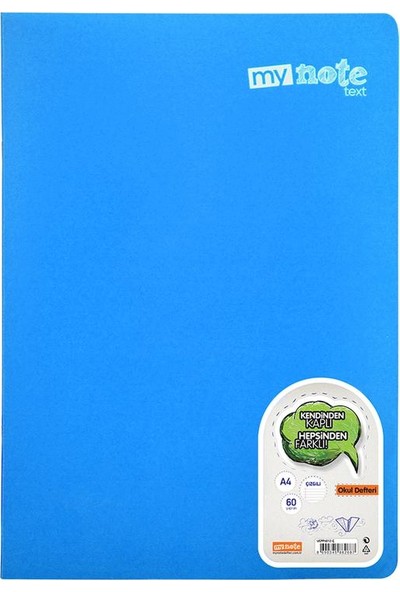 Mynote Text Klasik A4 60 Yaprak Çizgili Mavi Mynote Text Klasik A4 60 Yaprak Çizgili Mavi