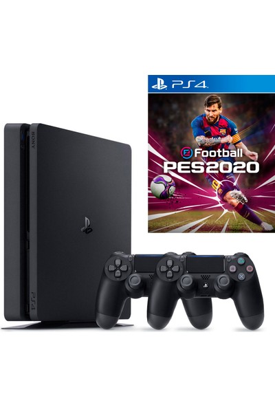 Sony PS4 Slim 500 GB Oyun Konsolu + PS4 NBA 2K20 + 2. PS4 Kol (Eurasia Garantili)
