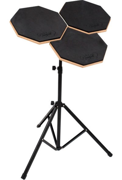 Donizetti Bateri Drum Pratik Çalışma Pedi ve Standı + Baget 3'lü