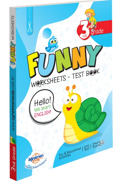 Öğretmen Evde Yayınları 3. Sınıf Funny Worksheets & Test / Activity Book Öğretmen Evde Yayınları 3. Sınıf Funny Worksheets & Test / Activity Book