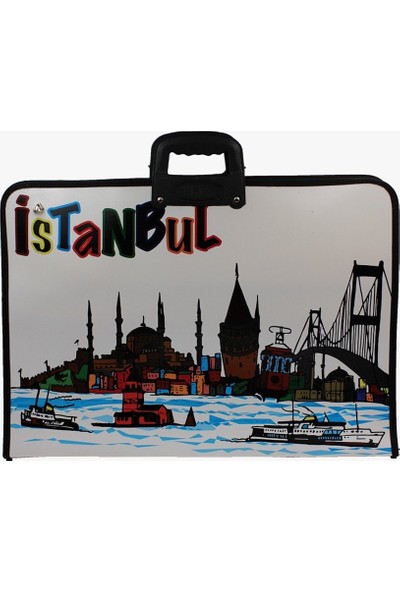 Gürpaş 38 x 53 Desenli Resim Çantası Proje Çantası Gürpaş 38 x 53 Desenli Resim Çantası Proje Çantası
