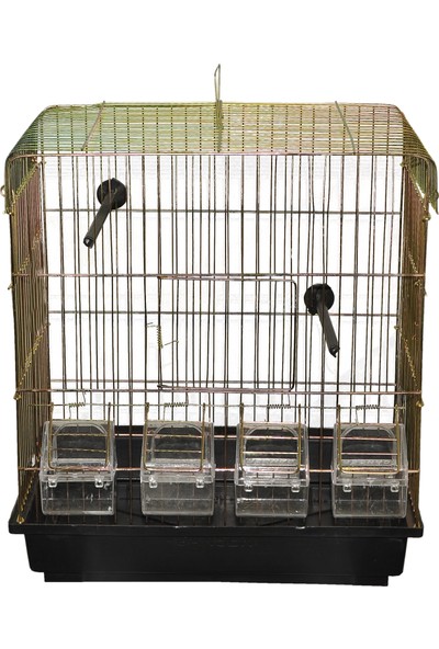 Canser 4 Yemlikli Sarı Galvaniz Kanarya Kafesi+Tül+Suluk+Mamalık+Gaga Taşı Canser 4 Yemlikli Sarı Galvaniz Kanarya Kafesi+Tül+Suluk+Mamalık+Gaga Taşı