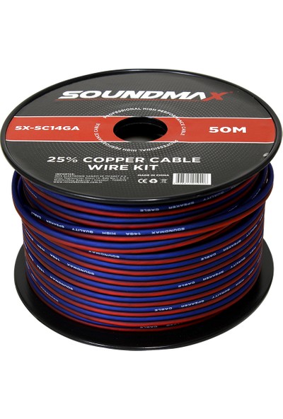 Soundmax SX-SC14GA Hoparlör Kablo 50 m Soundmax SX-SC14GA Hoparlör Kablo 50 m