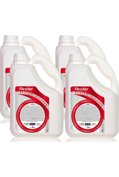 Forscher 5 kg 4'lü Kombi Petek Tesisat Sistem Temizleme Kimyasalı