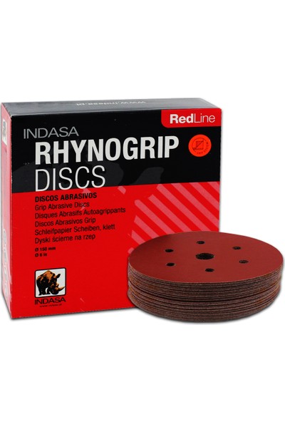 Indasa Discs Red Line 7 Delik Yuvarlak Cırtlı Disk Zımpara Indasa Discs Red Line 7 Delik Yuvarlak Cırtlı Disk Zımpara