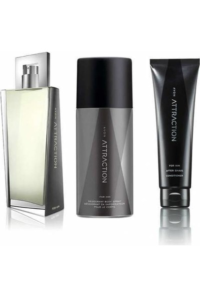 Avon Attraction Erkek Parfüm 75 ml 3 Lü Set Avon Attraction Erkek Parfüm 75 ml 3 Lü Set