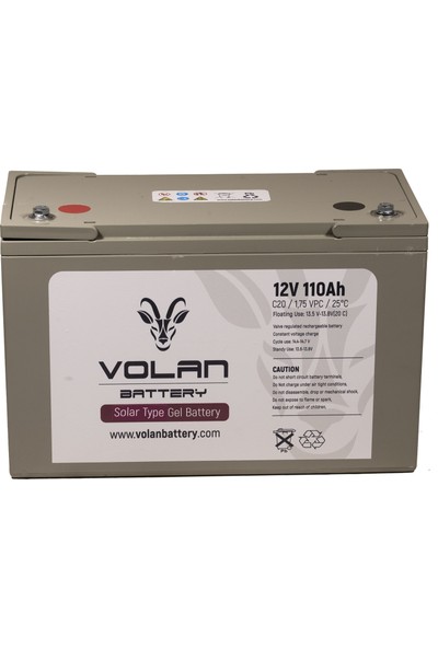 Volan Battery 12 Volt 110 Ah (Amper) Jel Akü Volan Battery 12 Volt 110 Ah (Amper) Jel Akü