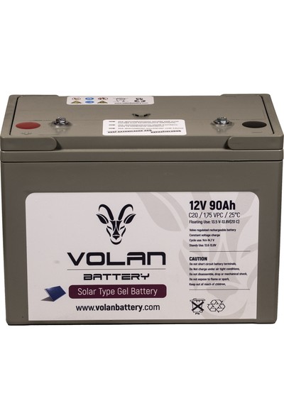 Volan Battery 12 Volt 90 Ah (Amper) Jel Akü
