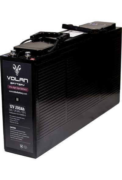 Volan Battery 12 Volt 200 Ah (Amper) Kuru Akü