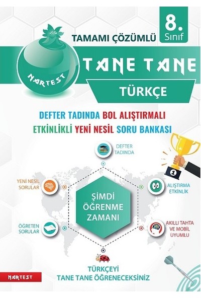 Nartest Yayınevi 8. Sınıf Defter Tadında Tane Tane Türkçe