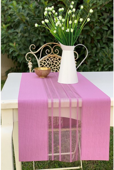 Gül Kurusu Lazer Kesim Modern Runner Gül Kurusu Lazer Kesim Modern Runner