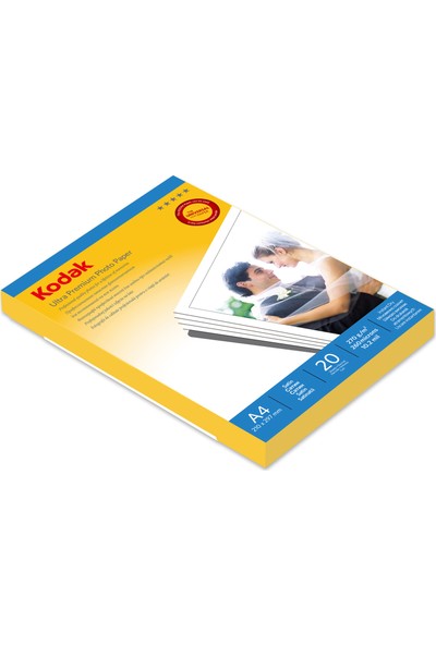 Kodak Ultra Premium Satin,Mat A4 270Gr/m² Fotoğraf Kağıdı 20 Yaprak