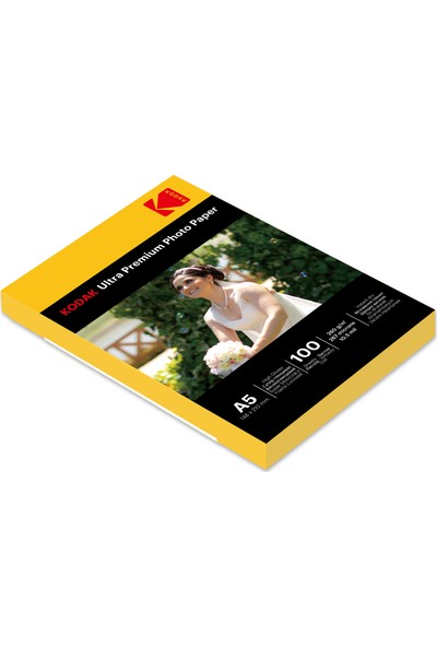 Kodak Ultra Premium Glossy,Parlak 15x21 260Gr/m² Fotoğraf Kağıdı 100 Yaprak