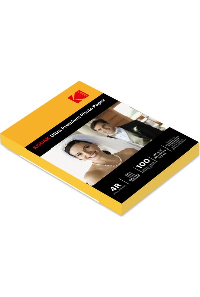 Kodak Ultra Premium Satin,Mat 10x15 260Gr/m² Fotoğraf Kağıdı 100 Yaprak