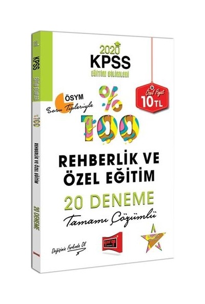 Yargı Yayınevi 2020 KPSS Eğitim Bilimleri Rehberlik Ve Özel Eğitim Tamamı Çözümlü 20 Deneme Yargı Yayınevi 2020 KPSS Eğitim Bilimleri Rehberlik Ve Özel Eğitim Tamamı Çözümlü 20 Deneme