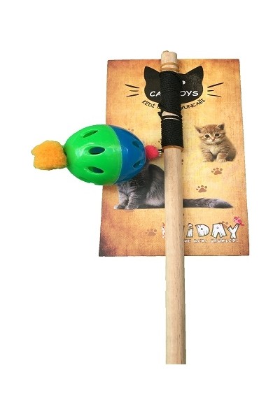 Hiday Kedi Olta Oyuncağı Toplu Zilli Hiday Kedi Olta Oyuncağı Toplu Zilli