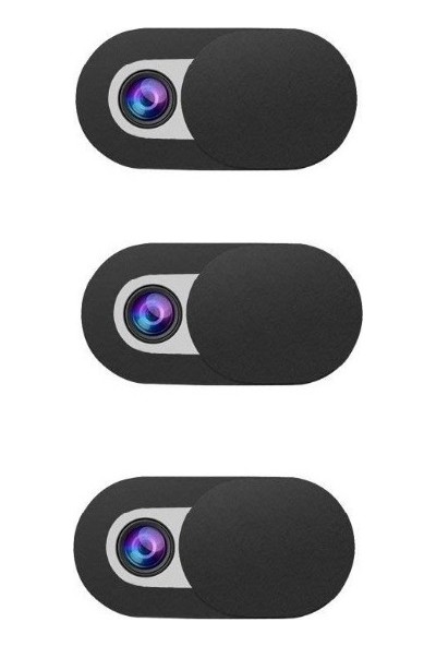 WK Webcam Kamera Koruyucu Kapatıcı 3'lü - Siyah
