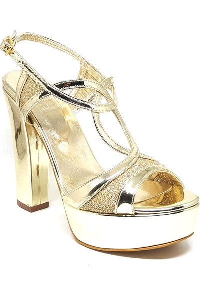 Shop And Shoes 096-805 Kadın Ayakkabı Altın