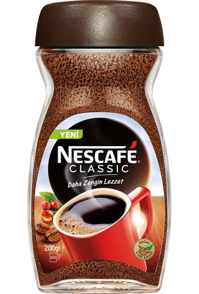 Nescafé Classic Çözünebilir Kahve 200gr Kavanoz Nescafé Classic Çözünebilir Kahve 200gr Kavanoz