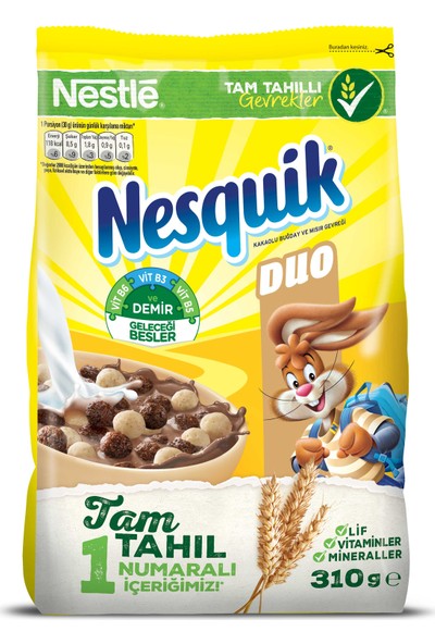 Nesquik Duo Mısır Gevreği 310 gr Nesquik Duo Mısır Gevreği 310 gr