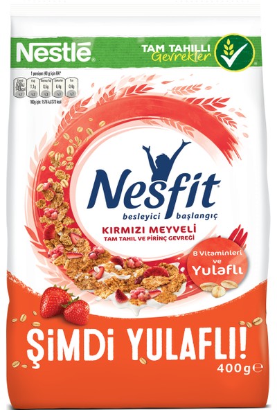 Nesfit Kırmızı Meyveli Kahvaltılık Gevrek 400 gr Nesfit Kırmızı Meyveli Kahvaltılık Gevrek 400 gr