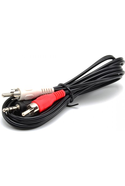 Case 4U 2x RCA (Analog Ses) - 3.5mm Stereo Kablosu (2x RCA Erkek - 1x 3.5mm Stereo Erkek) RCA to 3.5mm Case 4U 2x RCA (Analog Ses) - 3.5mm Stereo Kablosu (2x RCA Erkek - 1x 3.5mm Stereo Erkek) RCA to 3.5mm