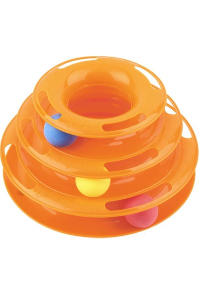 Tower Of Tracks Toplu Yuvarlak Kedi Oyuncağı 24 X 13 Cm Tower Of Tracks Toplu Yuvarlak Kedi Oyuncağı 24 X 13 Cm