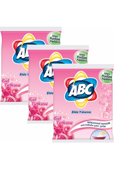 Abc Gül Tutkusu Elde Yıkama 600 gr x 3 Adet