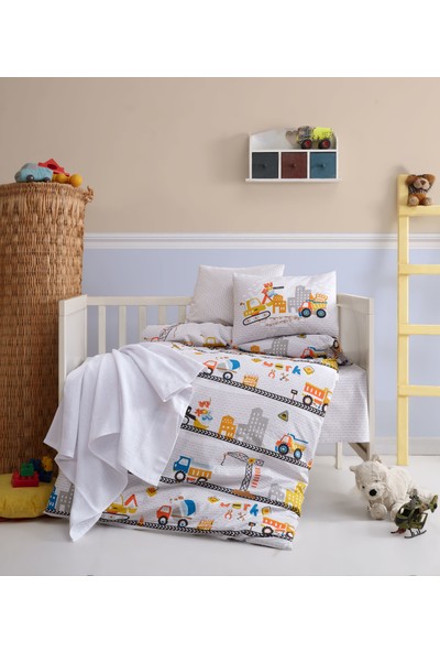 İyi Geceler İstanbul Ranforce Bebek Nevresim Takımı Truck