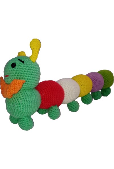 Özgüven Oto Giyim Amigurumi Organik Oyuncak Bebek Tırtıl