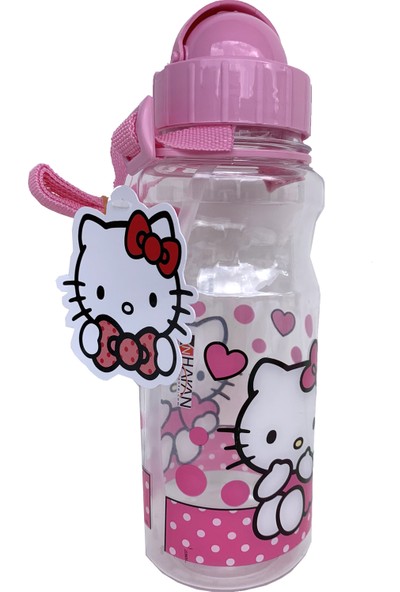 Hakan Çanta Hello Kitty 500 ml Şeffaf Kırılmaz Matara - 78712 Hakan Çanta Hello Kitty 500 ml Şeffaf Kırılmaz Matara - 78712