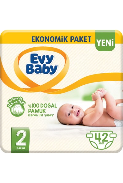 Evy Baby Bebek Bezi 2 Beden Mini Fırsat Paketi 42 Adet Evy Baby Bebek Bezi 2 Beden Mini Fırsat Paketi 42 Adet