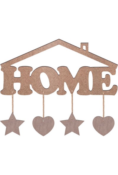 Okutan Hobi Çatılı Home Kapı Süsü Ahşap Obje Kod:d6 Okutan Hobi Çatılı Home Kapı Süsü Ahşap Obje Kod:d6