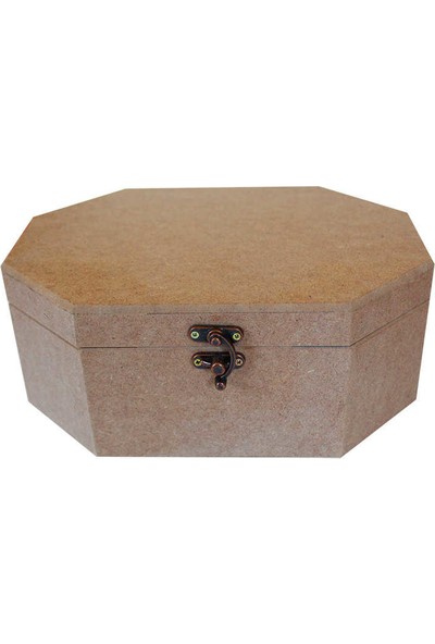 Okutan Hobi Ahşap Sekizgen Kutu KOD:KU52