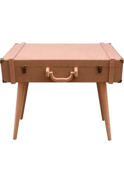 Okutan Hobi Büyük Boy Ayaklı Nostaljik Ahşap Valiz KOD:M46
