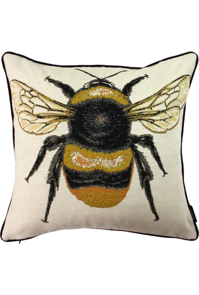 Bug's Life Kraliçe Arı Yastık Kılıfı Dekoratif Kırlent Biyeli 43 x 43 cm