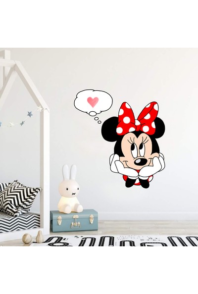 Areksan Reklam Aşık Minnie Mouse Çocuk Odası Duvar Sticker