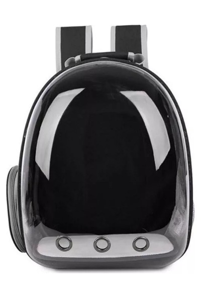 Pet Market Astronot Kedi Köpek Taşıma Çantası Siyah