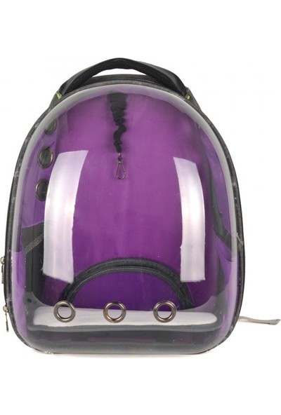 Pet Market Astronot Kedi Köpek Taşıma Çantası Mor